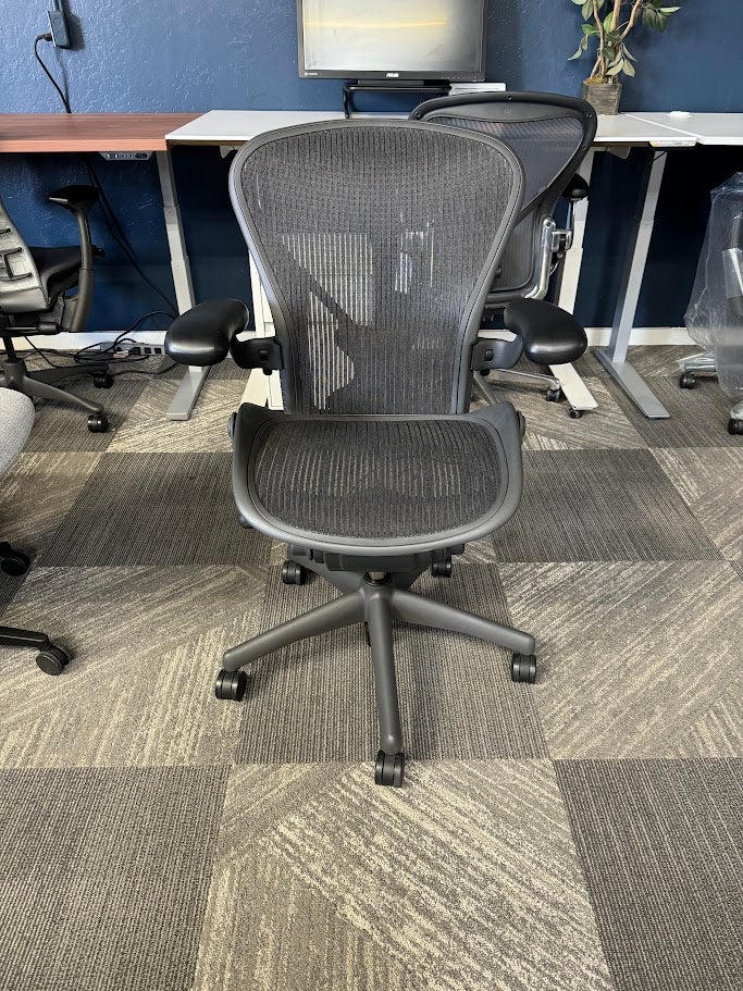 Herman Miller Aeron Chair Size B w/ Posture Fit | Cisco Office Liquidators